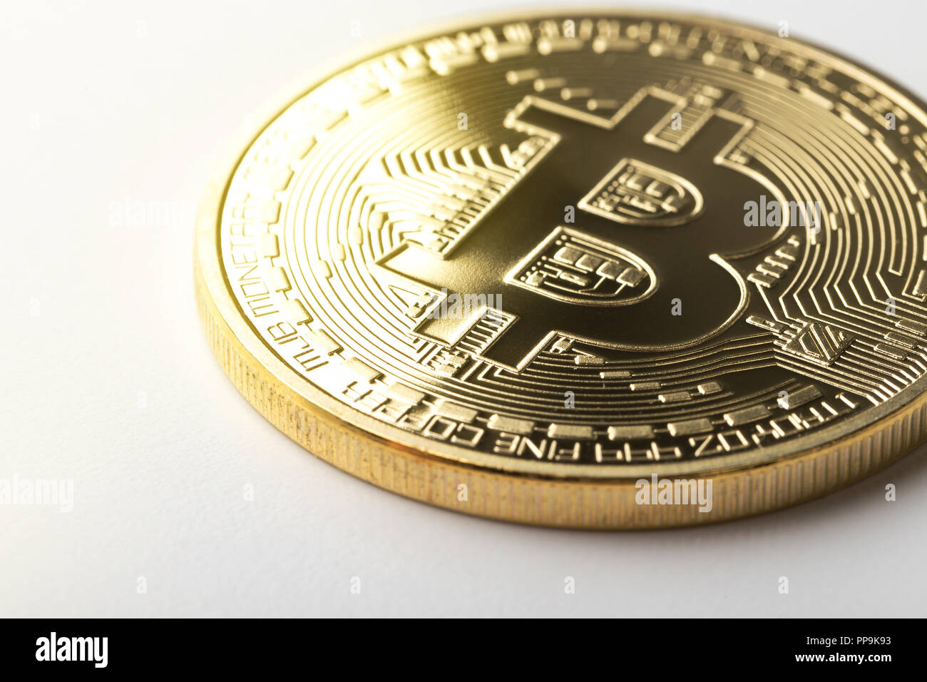 Bitcoin is an open source web cash currency Stock Photo - Alamy