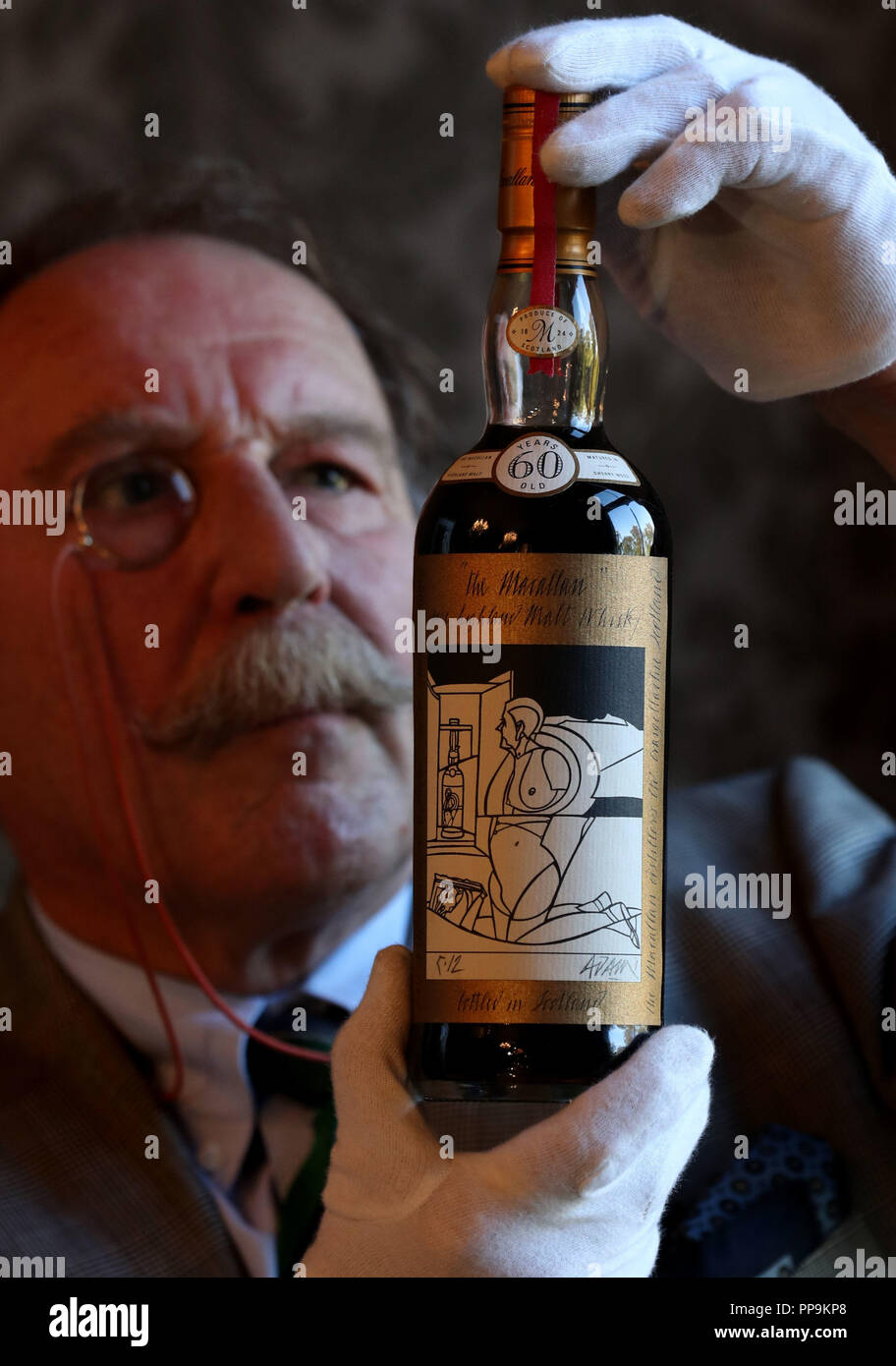 Bottle macallan valerio adami 60 year old 1926 hi-res stock photography ...