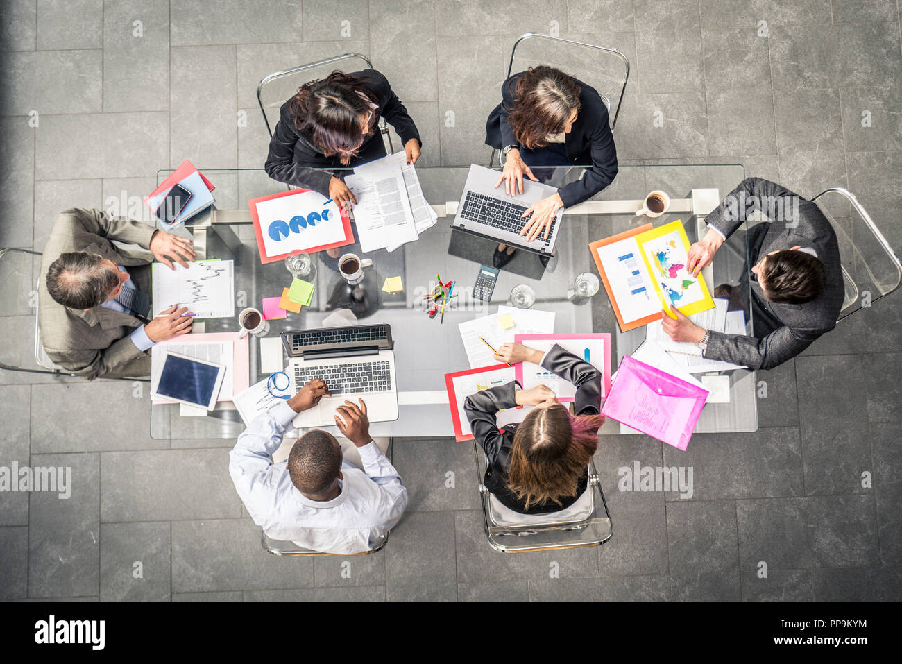 Successful business team in a meeting conference room, concepts about ...