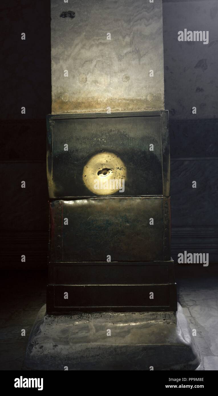 Turkey. Istanbul. Column of Saint Gregory. According to the legend it ...