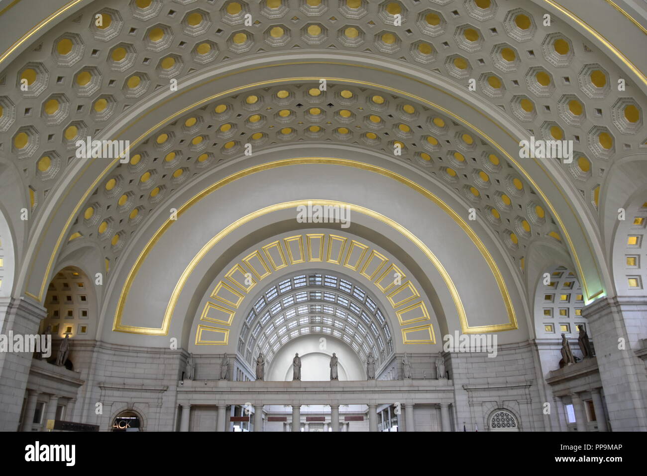 The iconic white-washed and golden encrusted atrium/central hall at ...