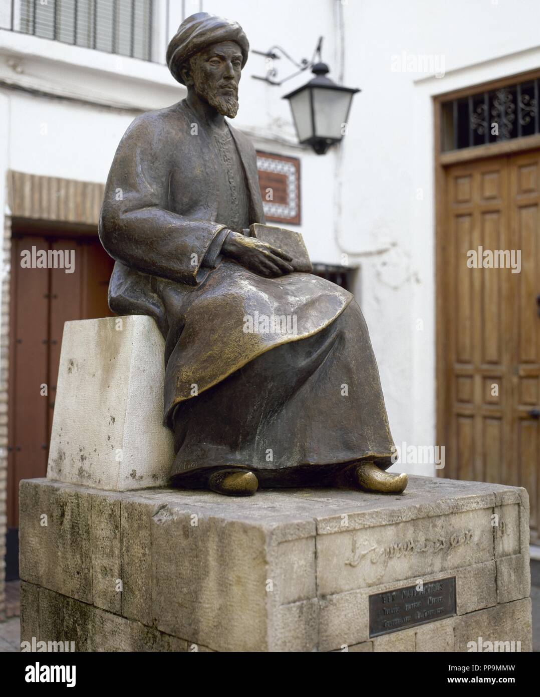 Maimonides (1135-1204). Jewish philosopher and Doctor. Statue of ...