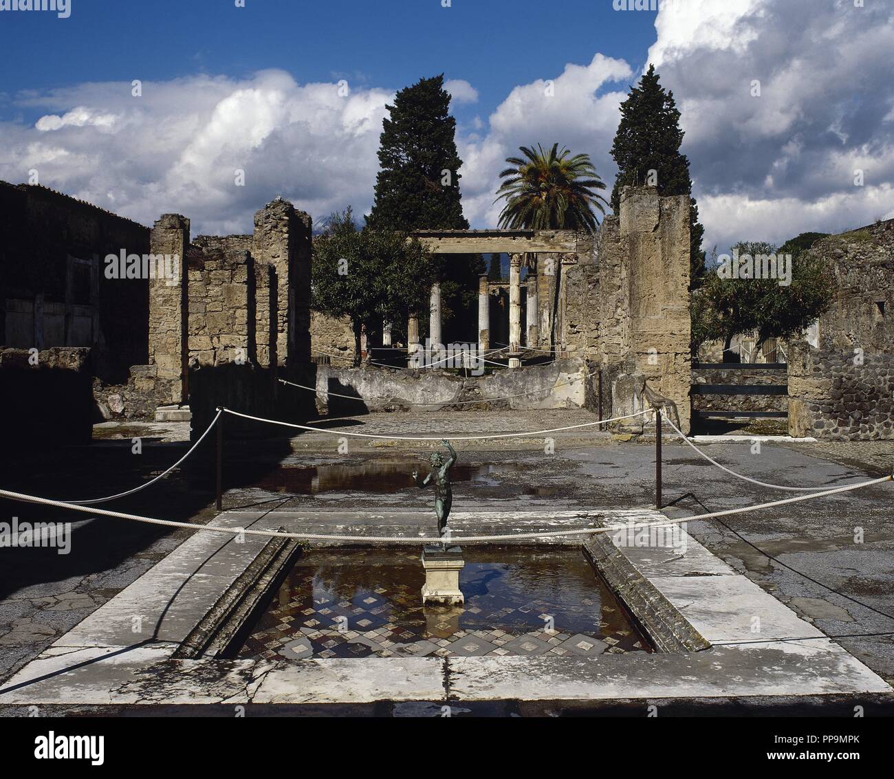 Roman Art. Italy. Pompeii. The House of the Faun. Built during the 2nd ...