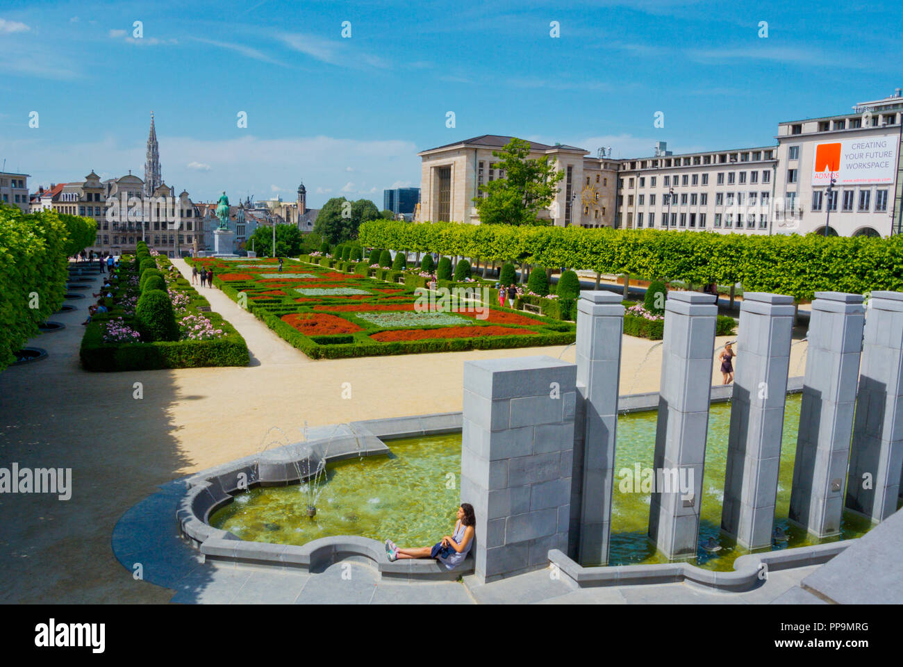 Park Mont des Arts, Brussels, Belgium Stock Photo - Alamy