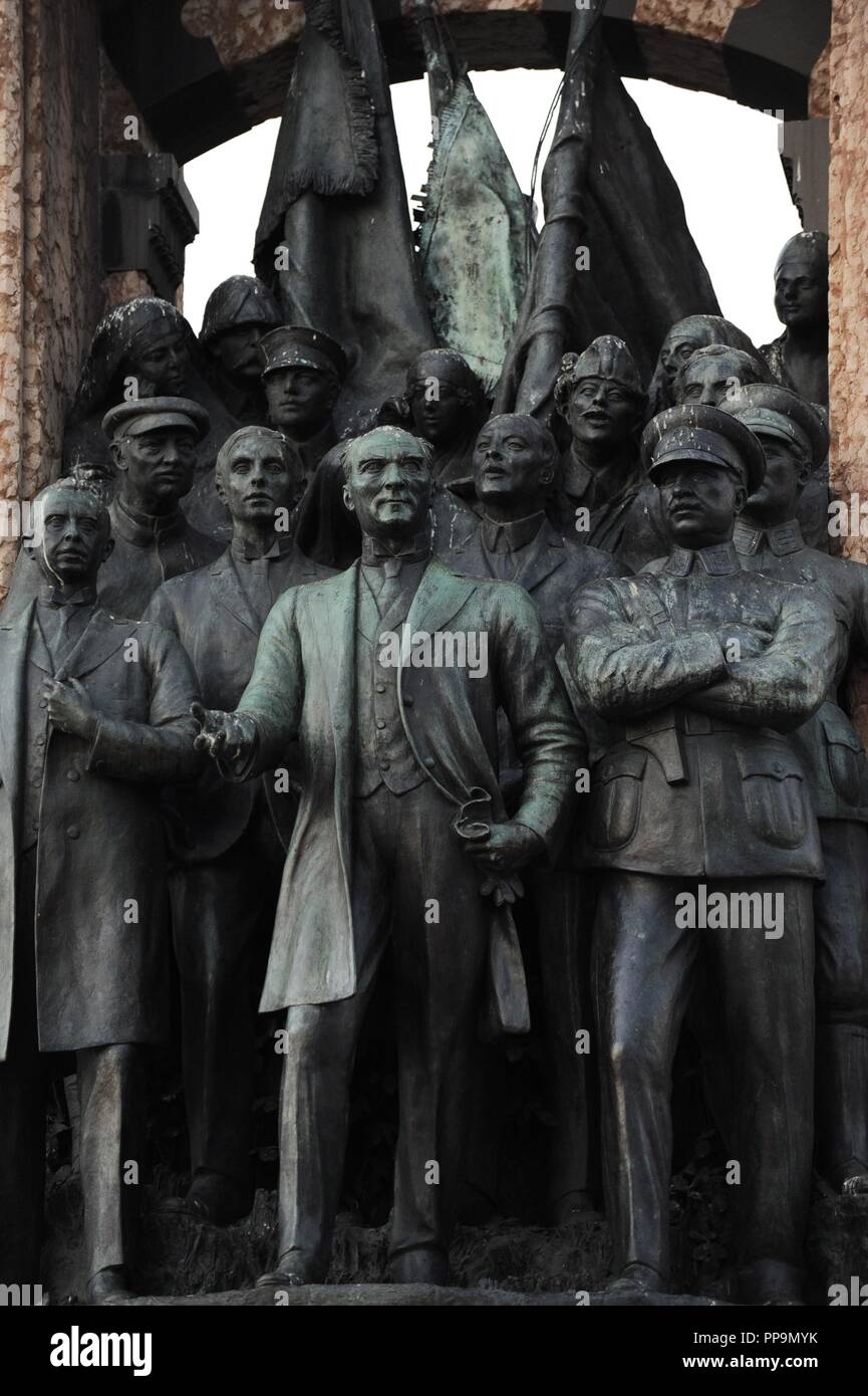 Turkey. Istanbul. Republic Monument, 1928. Designed by Italian sculptor ...