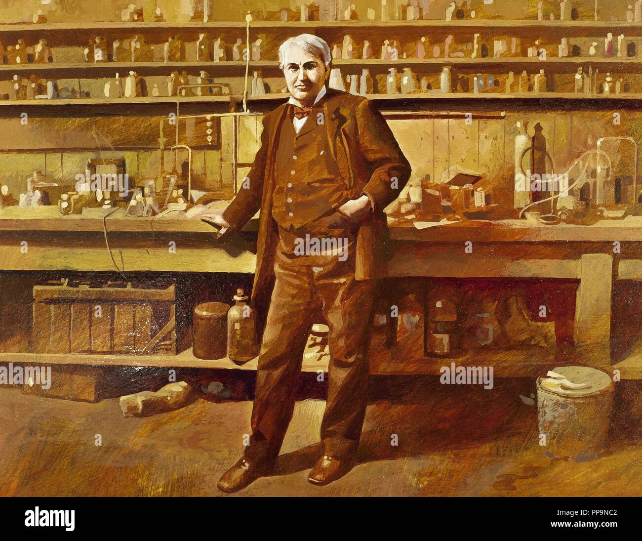 Thomas Alva Edison (1847-1931). American inventor and businessman ...