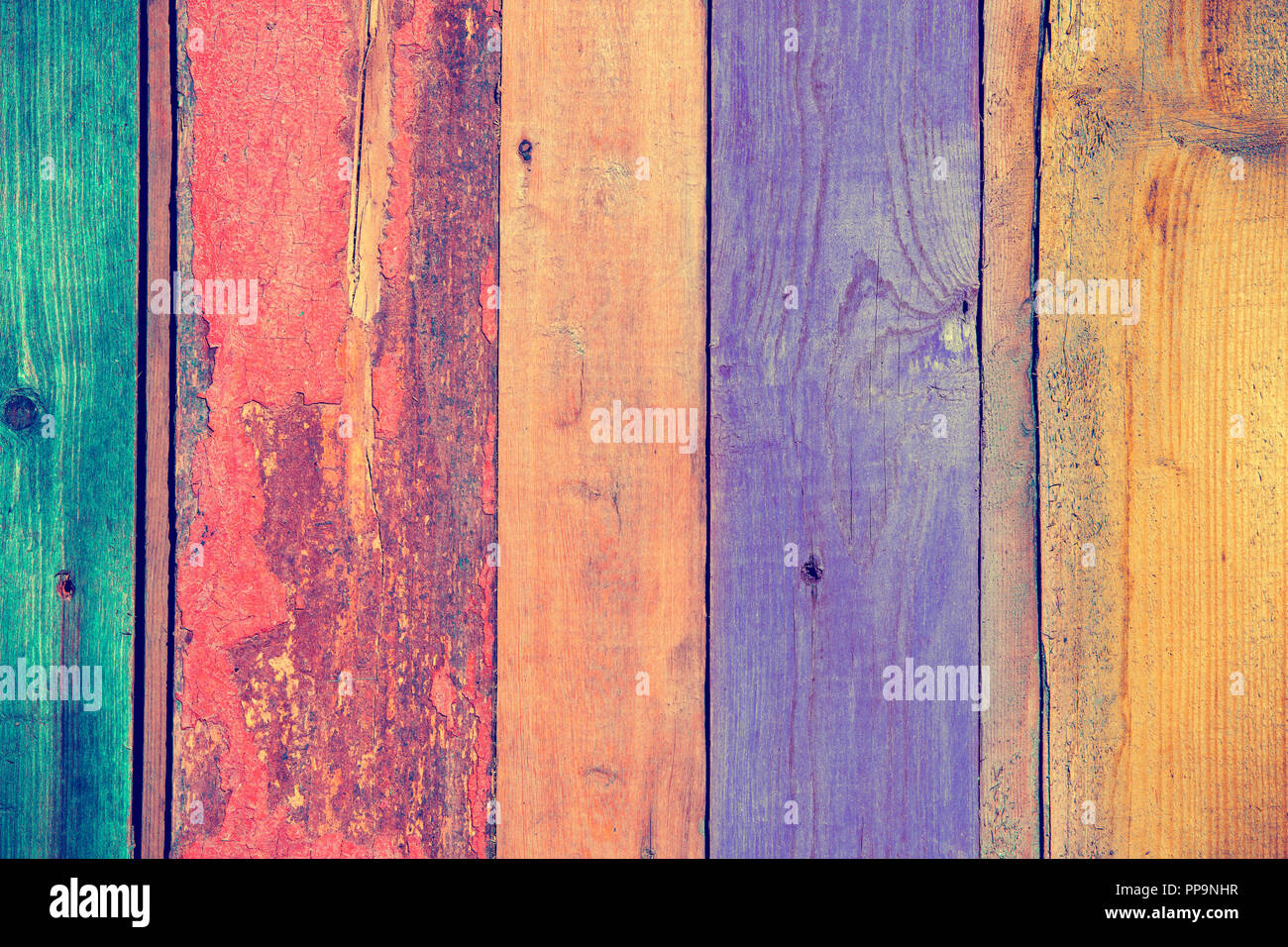 Background of multi-colored wooden boards Stock Photo - Alamy