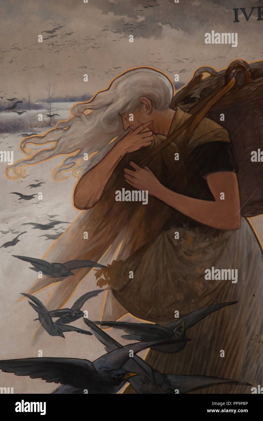 Alexandre de Riquer / "Al·legoria de l'hivern" (Allegory of Winter ...