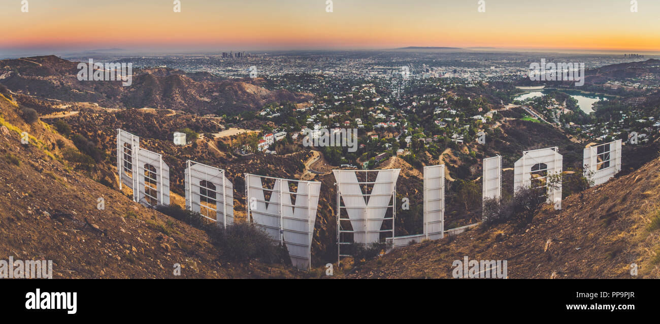 LOS ANGELES, CALIFORNIA - SEPTEMBER 25, 2016: The Hollywood sign ...