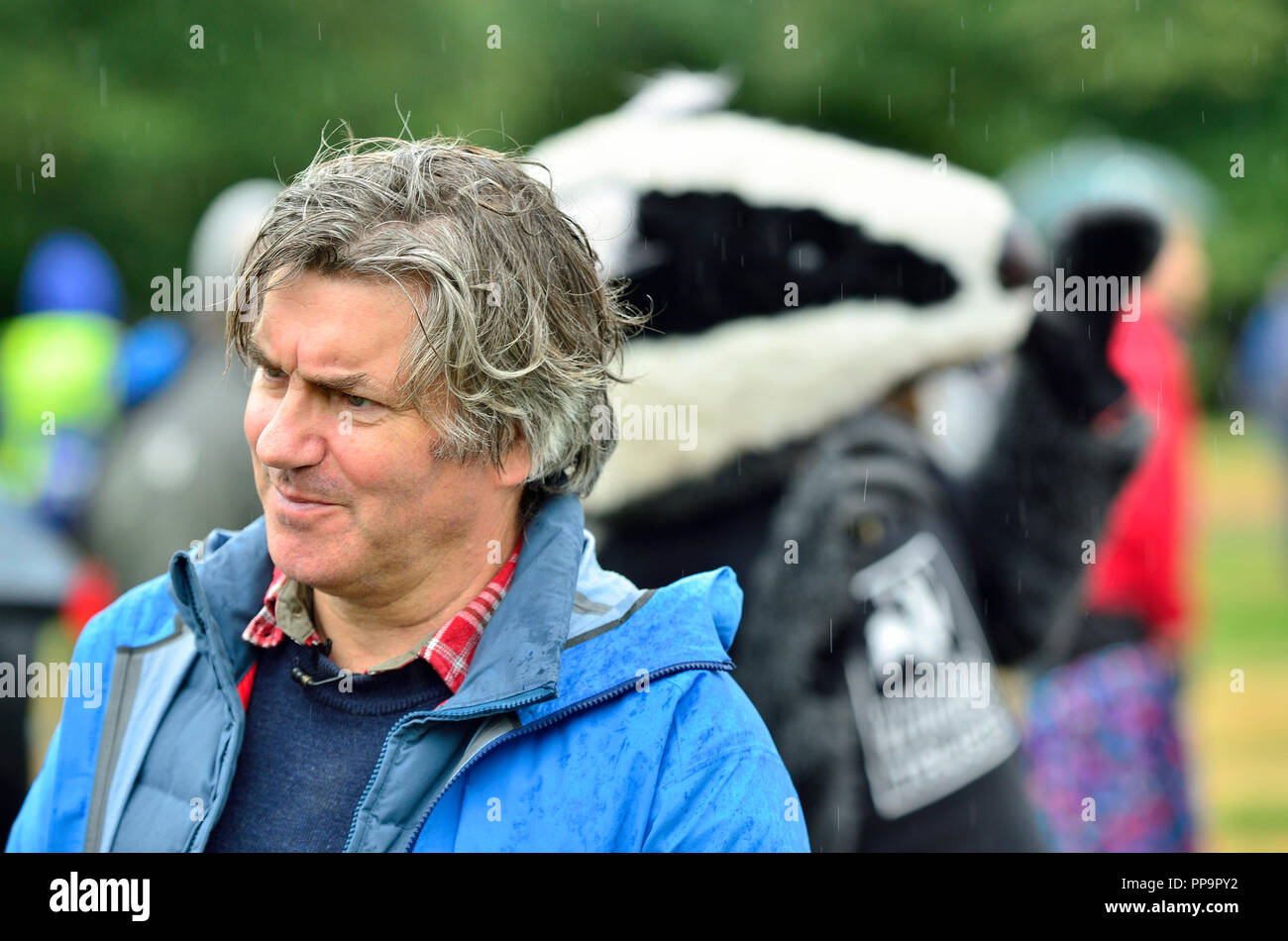 Martin Hughes-Games - BBC nature presenter - in Hyde Park before the ...