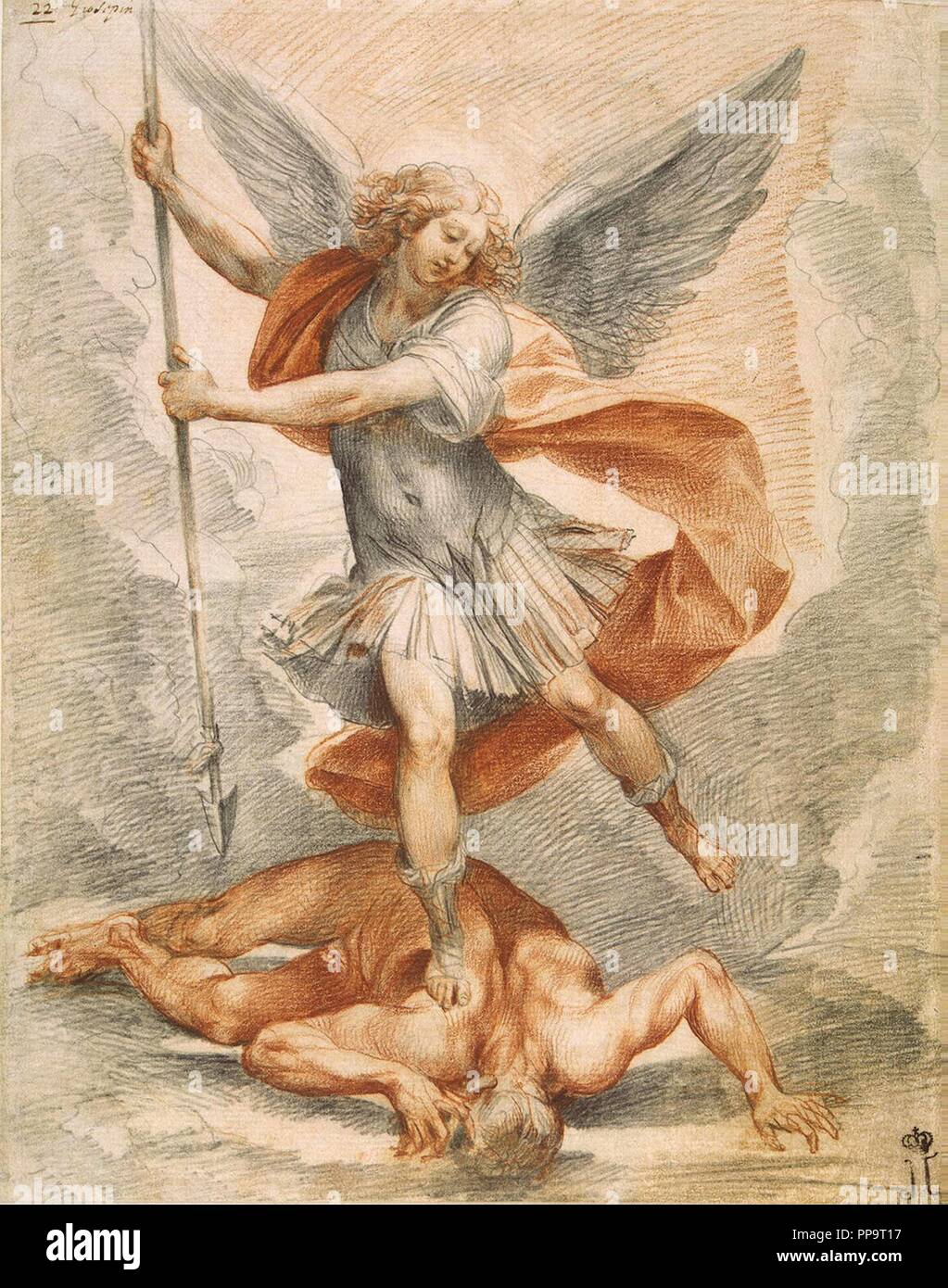 Archangel michael lucifer hi-res stock photography and images - Alamy