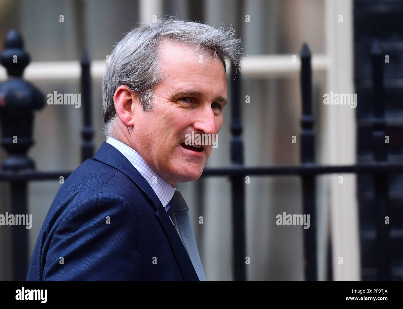 Education Secretary Damian Hinds arrives in Downing Street, London, for ...