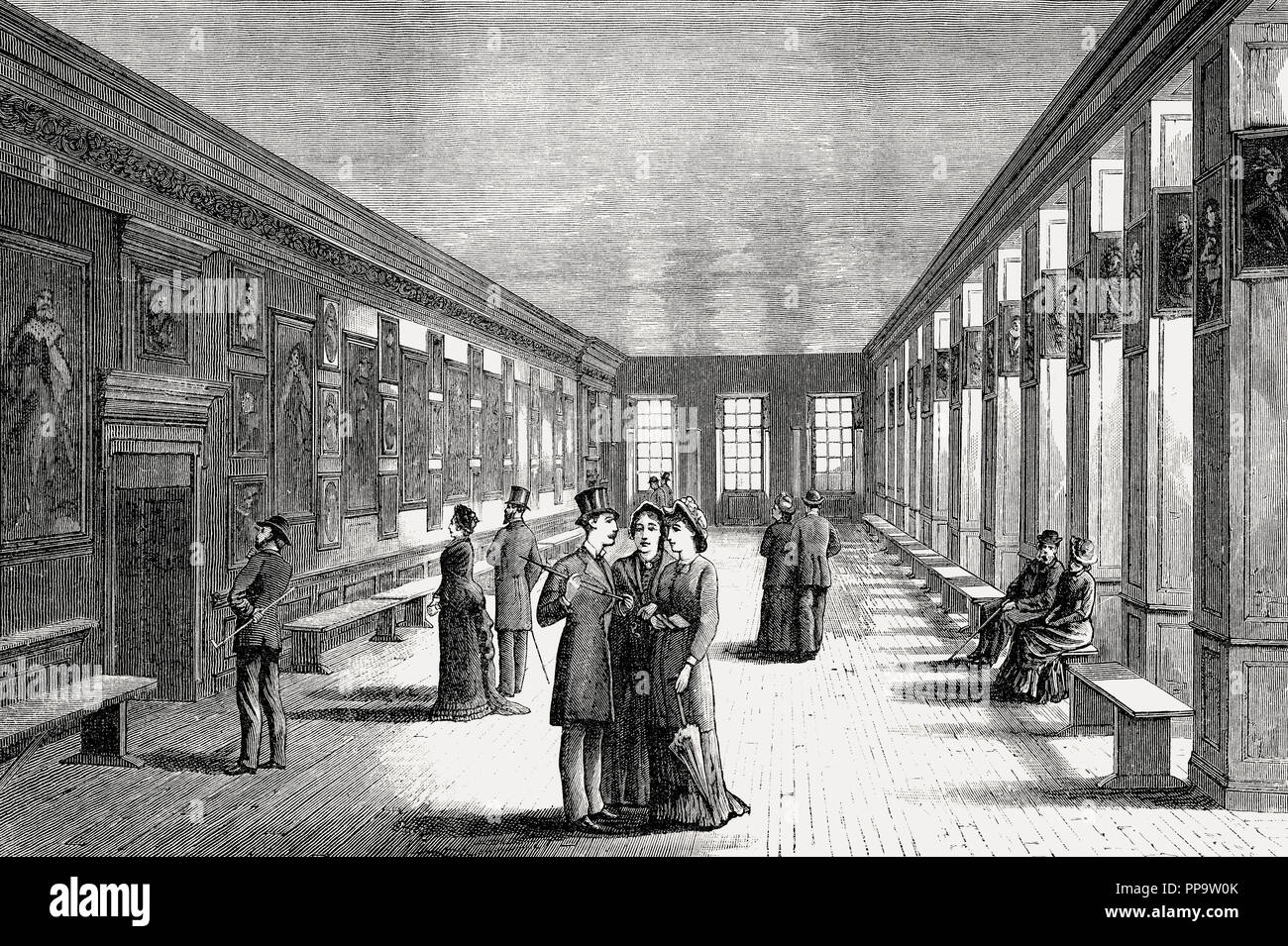 The Royal Gallery, Palace of Holyroodhouse, Edinburgh, Scotland, 18th ...