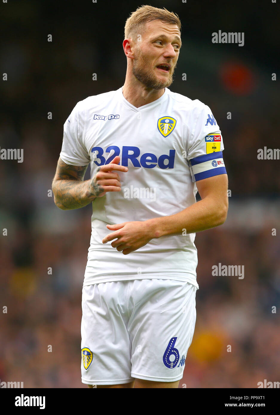 Leeds United's Liam Cooper Stock Photo - Alamy