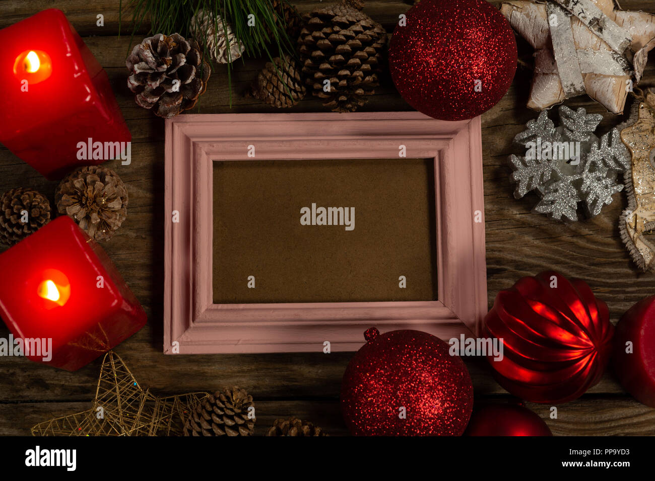 Pink table photo frame hi-res stock photography and images - Alamy