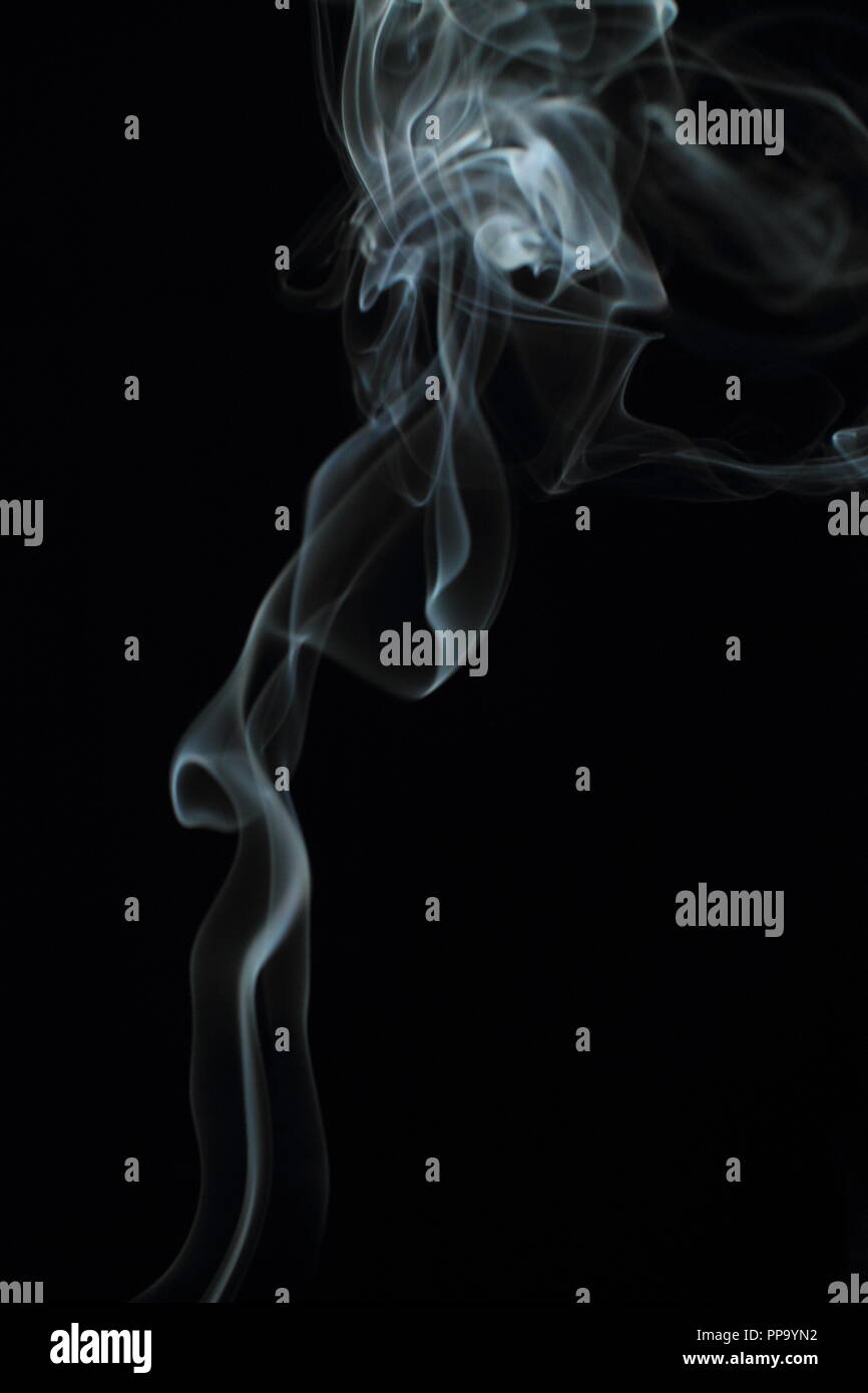 Abstract white smoke texture on black background Stock Photo - Alamy