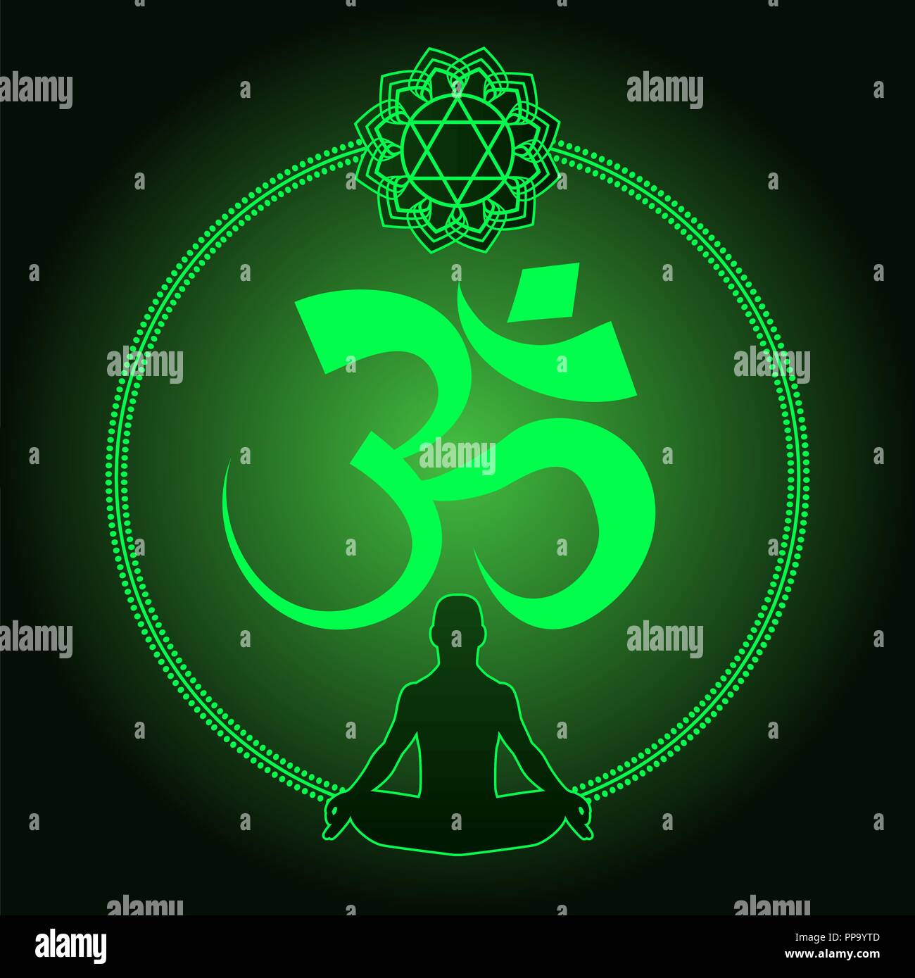 Diwali Om Sacred symbol. Indian sacred sound, original mantra, a word ...