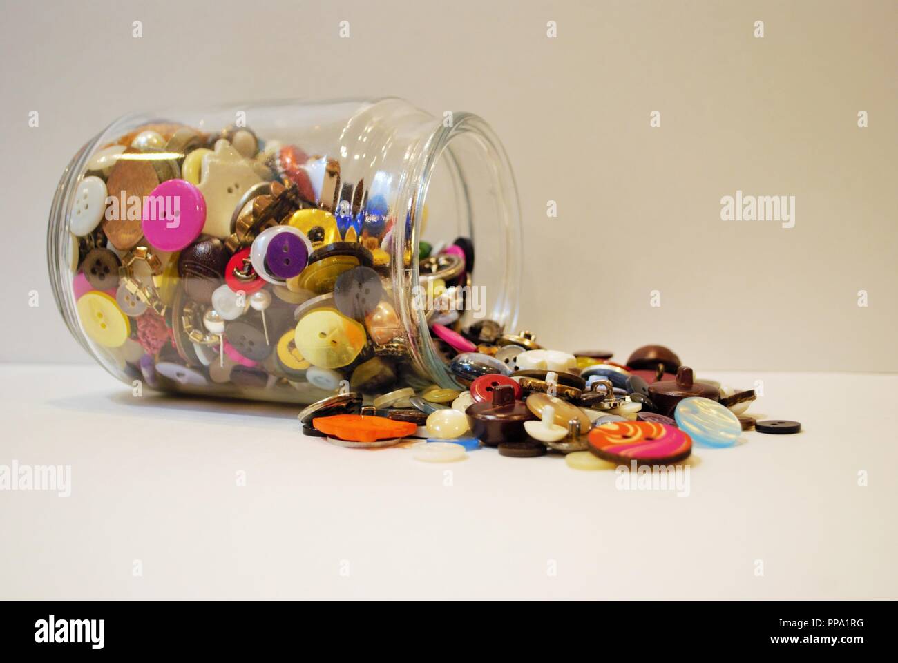 Multi colored buttons hi-res stock photography and images - Alamy