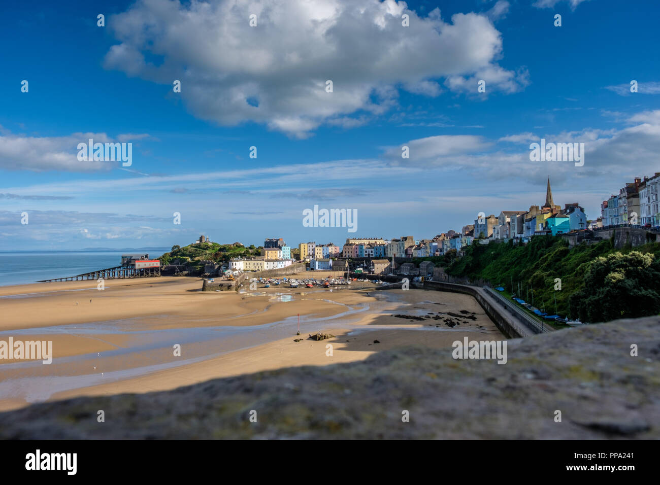 Tenby Harbour, Tenby, Pembrokeshire, Wales Stock Photo - Alamy