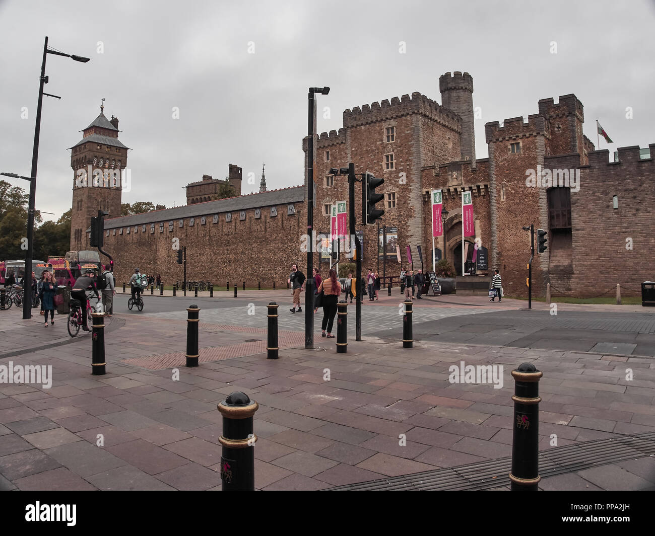 Cardiff, United Kingdom - Semptember 16, 2018: View of Cardiff city ...