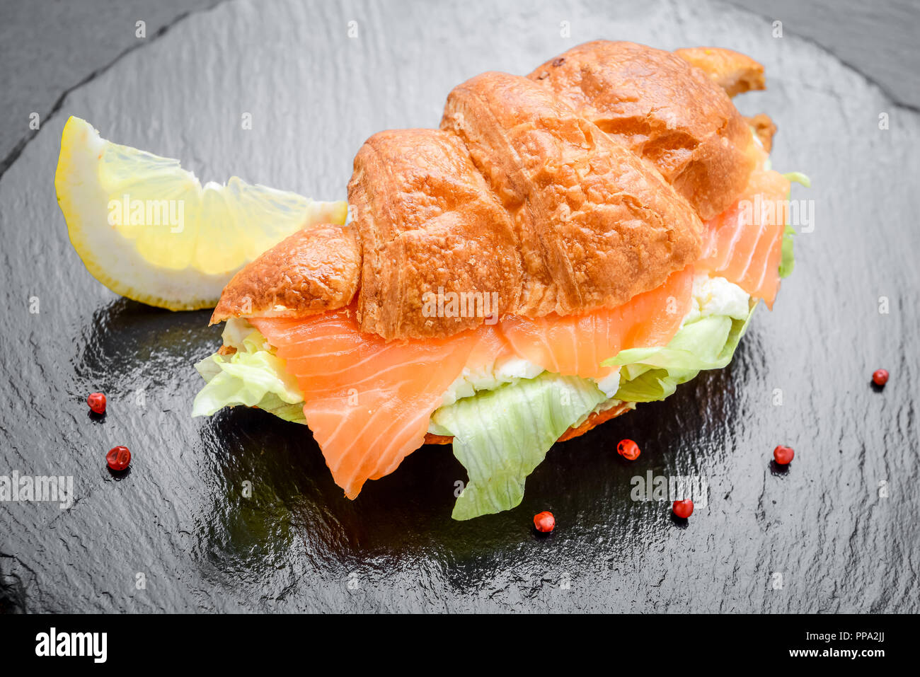 Pink salmon fresh salad hi-res stock photography and images - Alamy