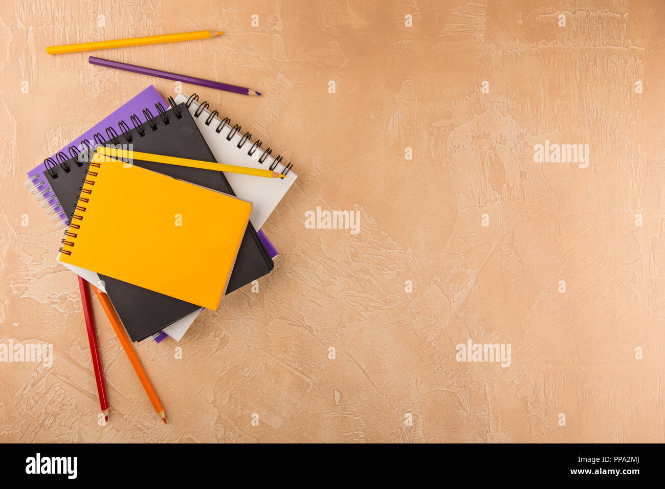 Notebook spiral full page hi-res stock photography and images - Alamy