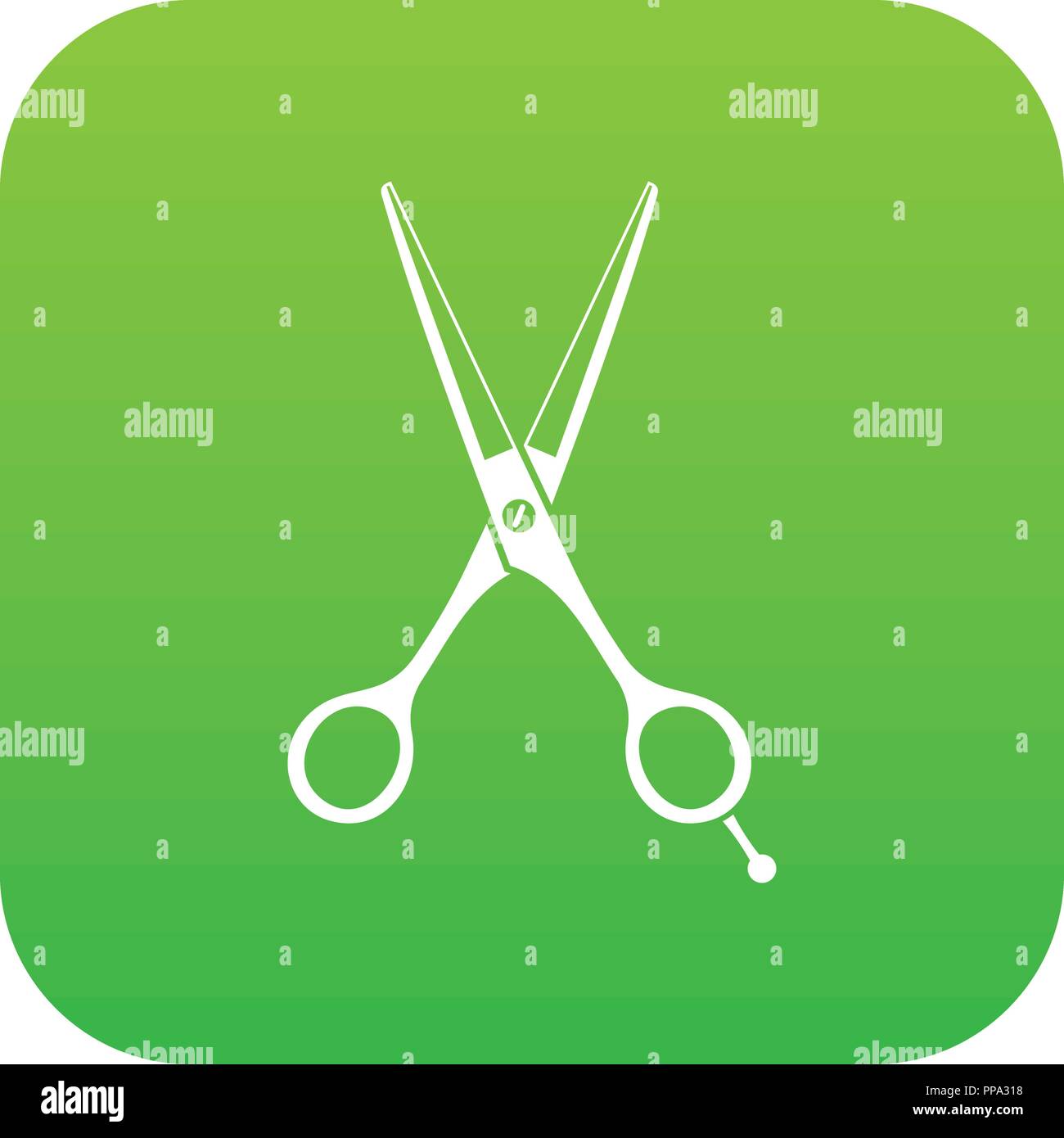 Scissors icon digital green Stock Vector Image & Art - Alamy