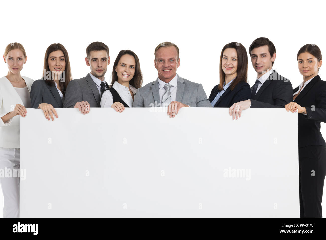 Happy Business People Banner
