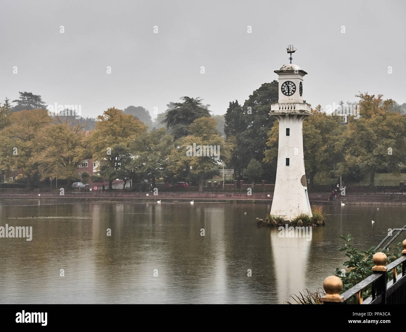 View of Roath Park in Cardiff Stock Photo - Alamy