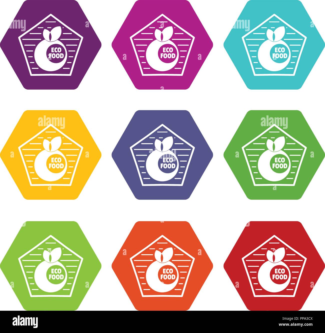 Diet food icons set 9 vector Stock Vector Image & Art - Alamy