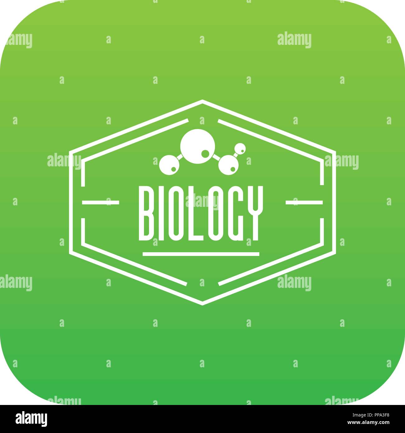 Biology icon green vector Stock Vector Image & Art - Alamy