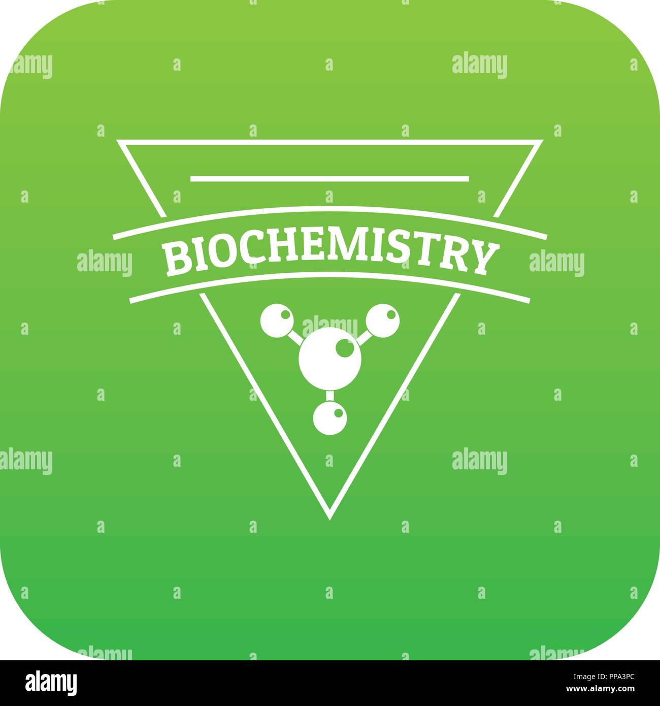 Biochemistry icon green vector Stock Vector Image & Art - Alamy