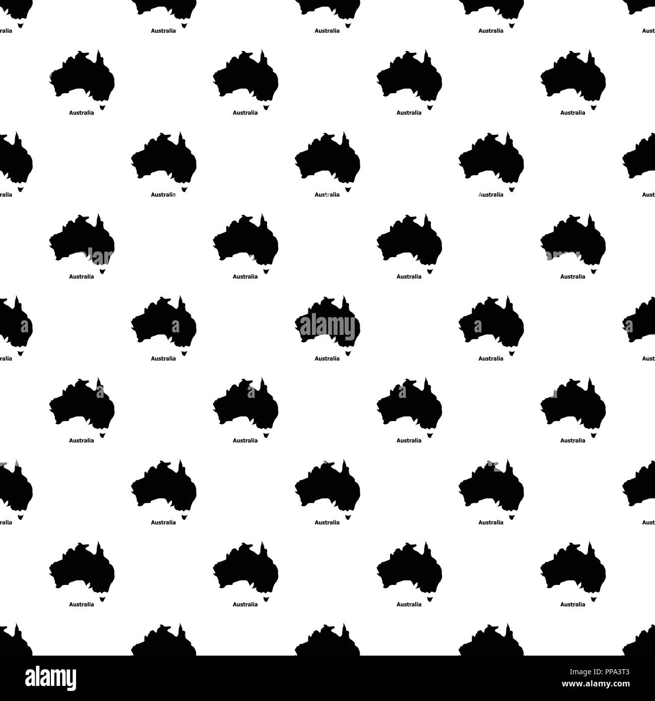 Australia map seamless pattern Stock Vector Images - Alamy