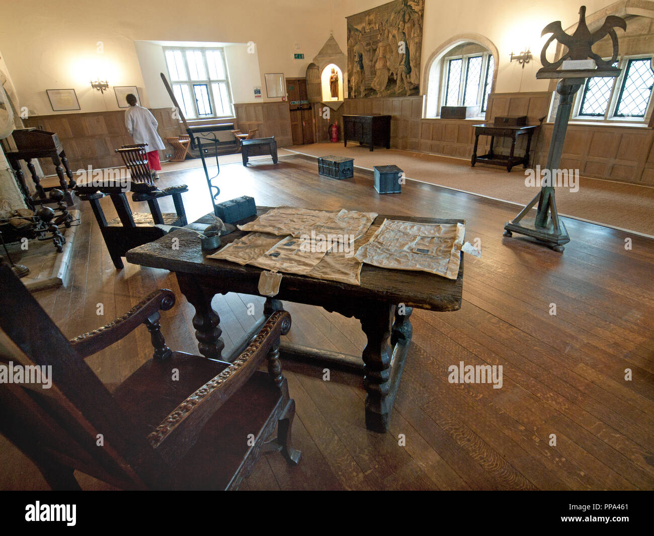 The interior of Michelham Priory Stock Photo - Alamy