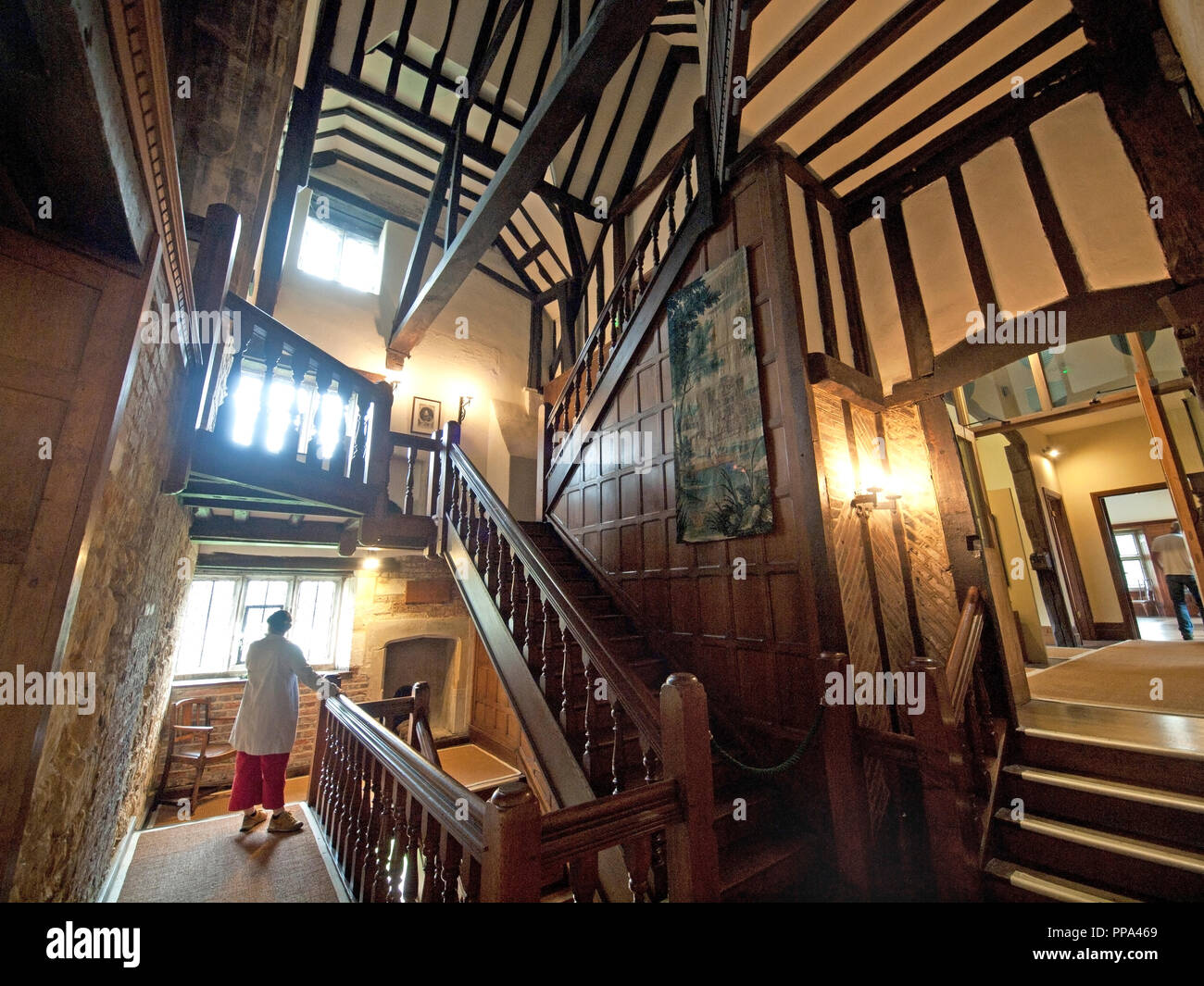 The interior of Michelham Priory Stock Photo - Alamy