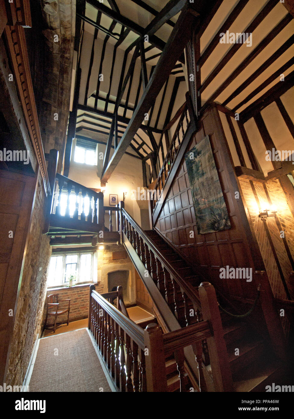 The interior of Michelham Priory Stock Photo - Alamy