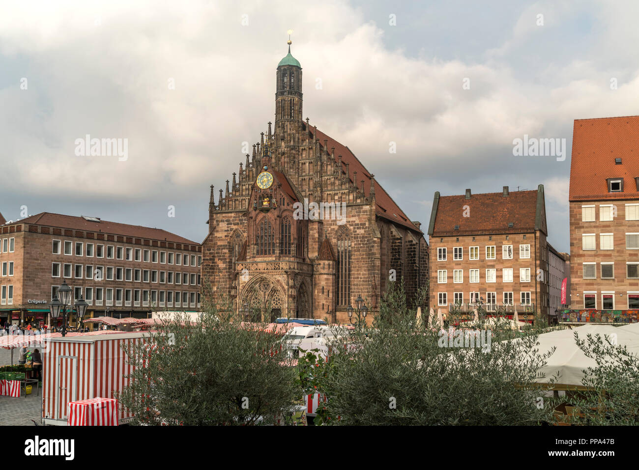 Frauenkirche am Hauptmarkt, Nürnberg, Bayern, Deutschland ...