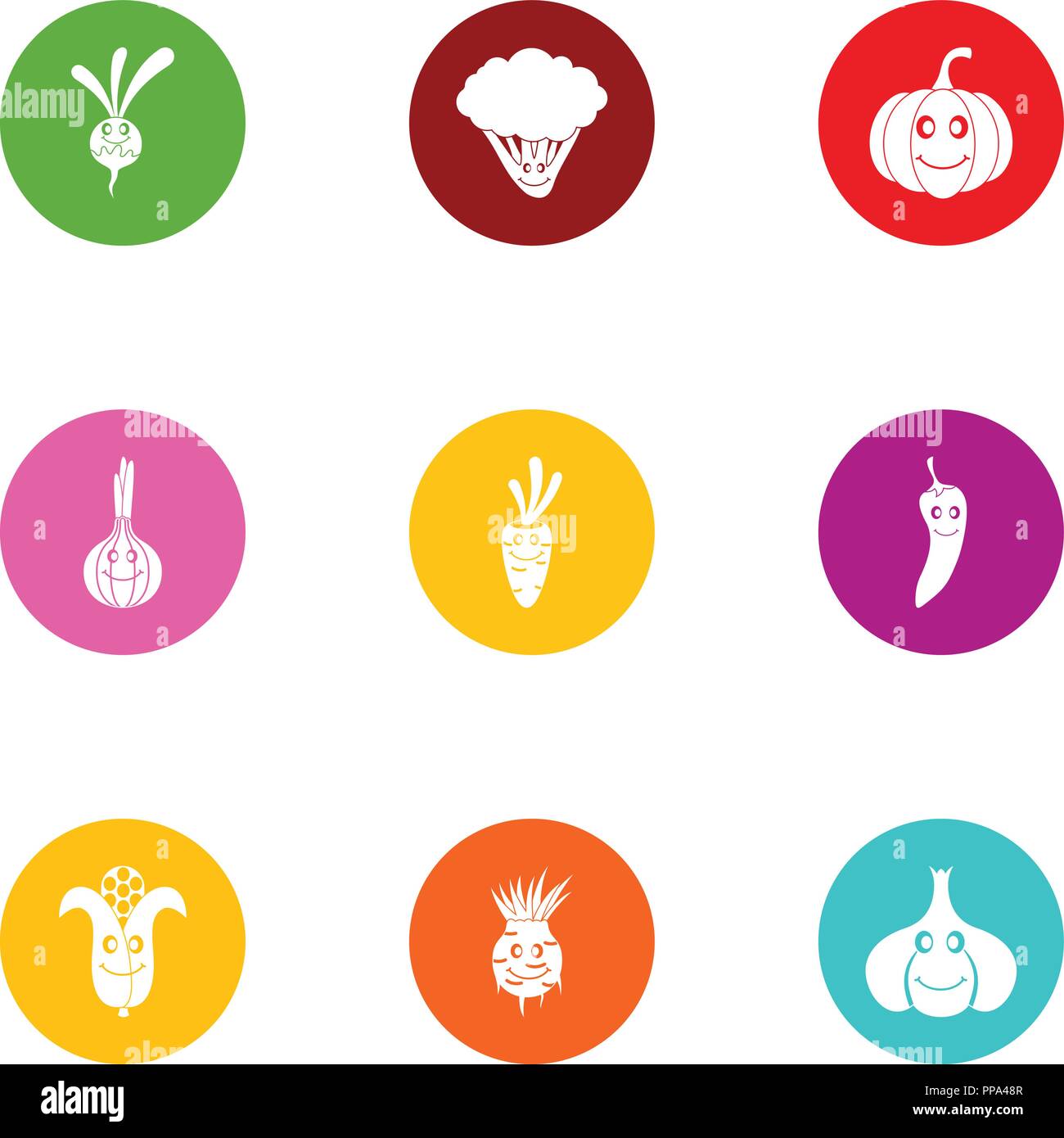 Ecological friendly icons set, flat style Stock Vector Image & Art - Alamy