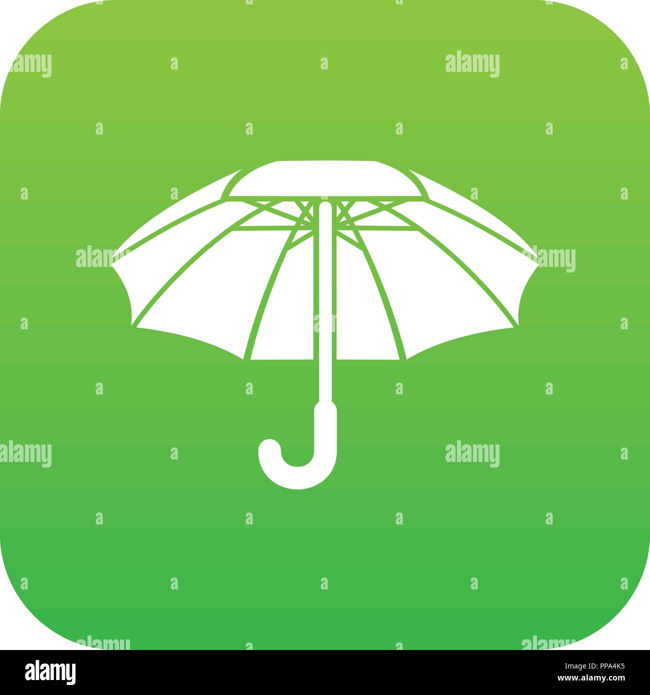 Big umbrella icon green vector Stock Vector Image & Art - Alamy