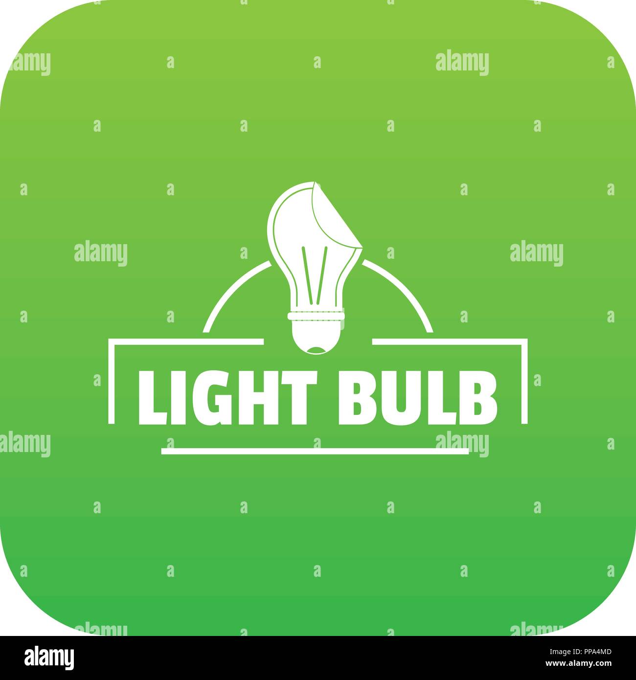 Light idea icon green vector Stock Vector Image & Art - Alamy
