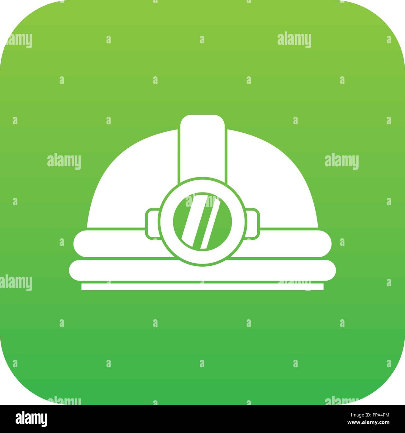 Helmet with light icon digital green Stock Vector Image & Art - Alamy