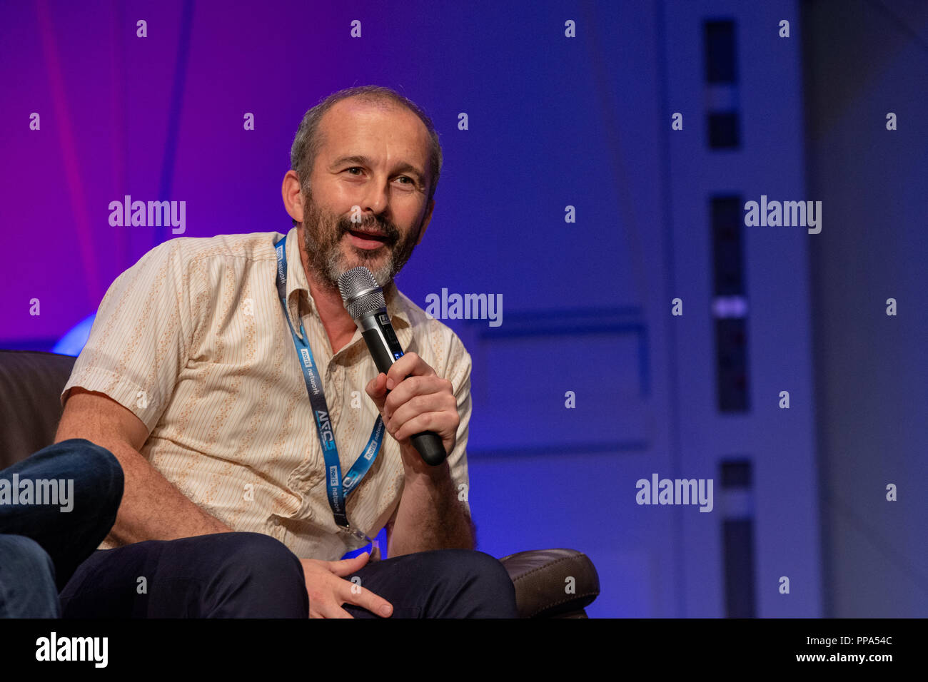 FUERTH, Germany - September 22nd 2018: Christopher Patrick Nolan (*1971, irish-british actor ...