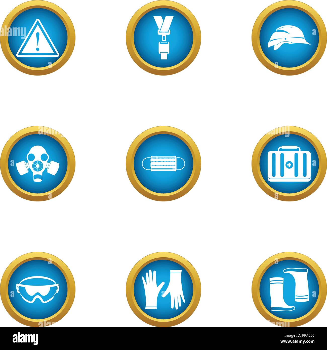 Preservation icons set, flat style Stock Vector Image & Art - Alamy