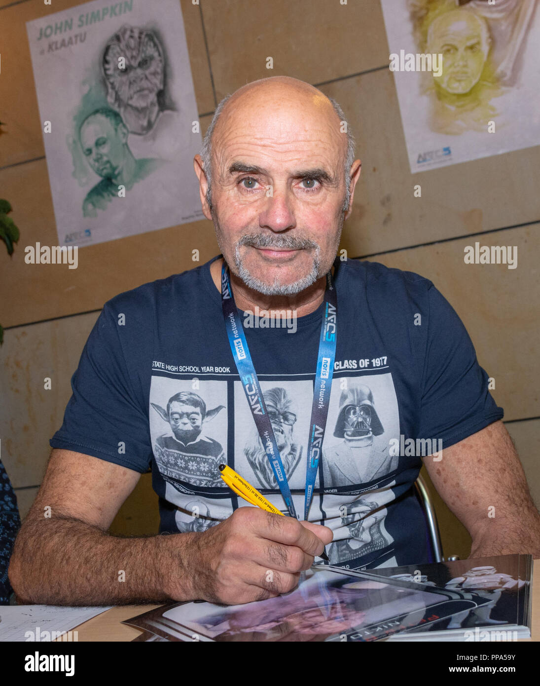 FUERTH, Germany - September 22nd 2018: Peter Ross (Actor - Nikto in Star Wars: Return of the ...