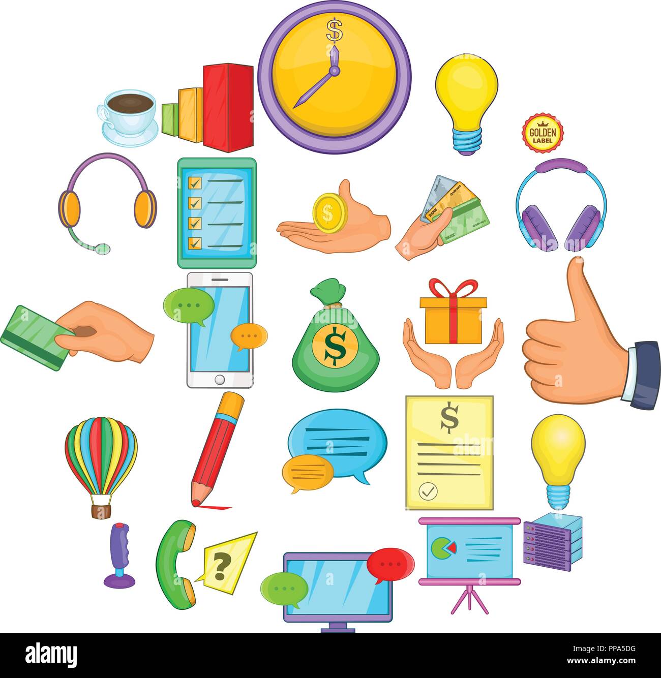 Customer icons set, cartoon style Stock Vector Image & Art - Alamy