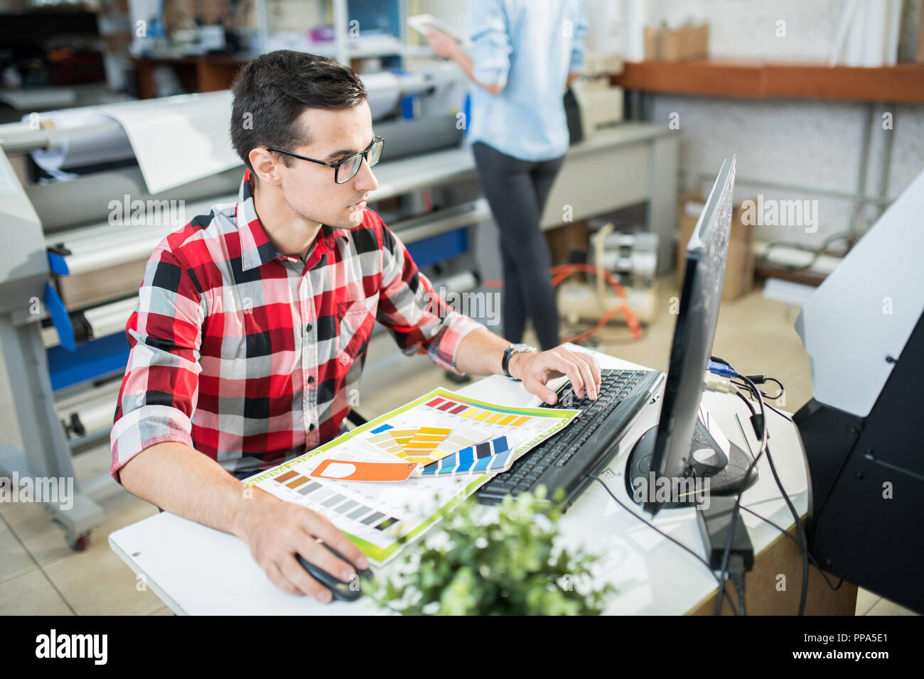 Creative production on computer hi-res stock photography and images - Alamy