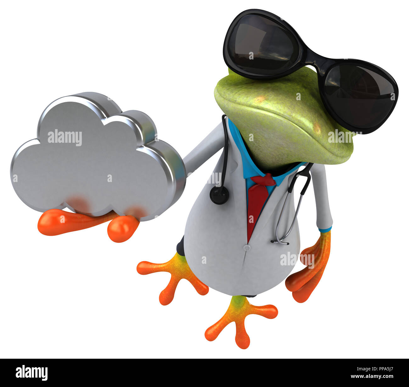 Frog doctor - 3D Illustration Stock Photo - Alamy