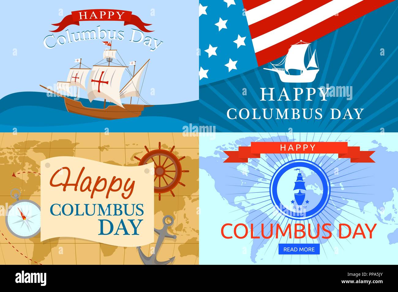 Christopher columbus map atlantic hi-res stock photography and images ...