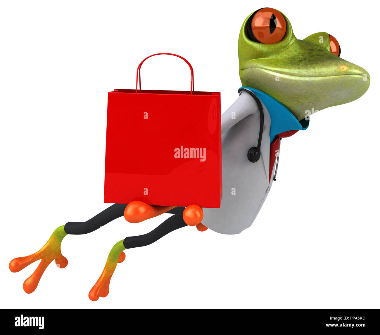 Frog doctor - 3D Illustration Stock Photo - Alamy