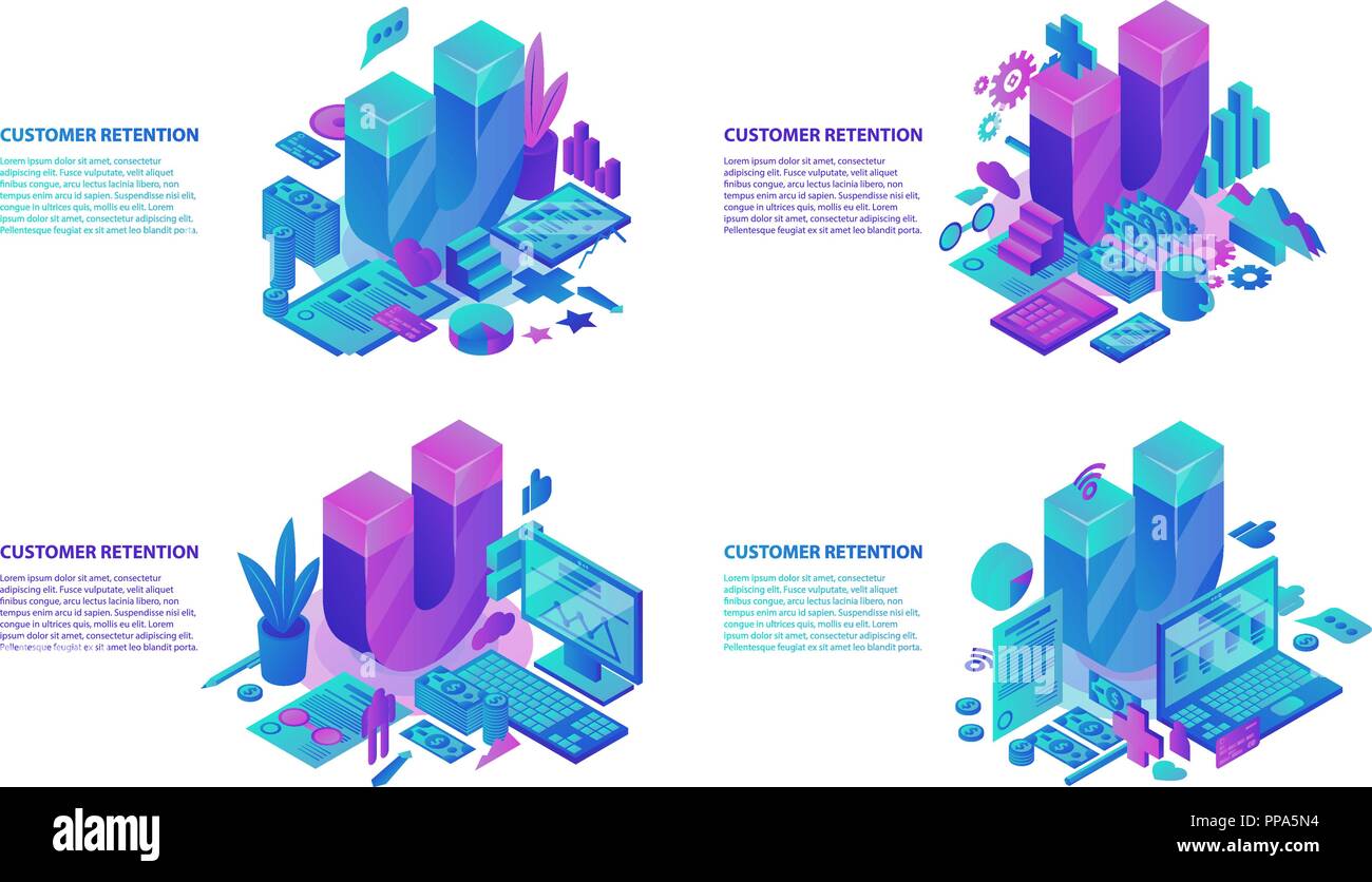 Customer experience concept isometric Cut Out Stock Images & Pictures ...